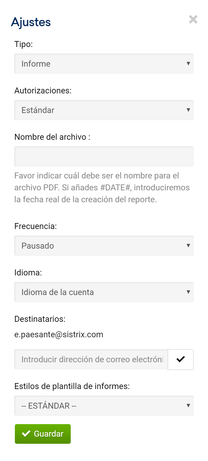 Cómo crear y configurar informes en la herramienta SISTRIX - SISTRIX