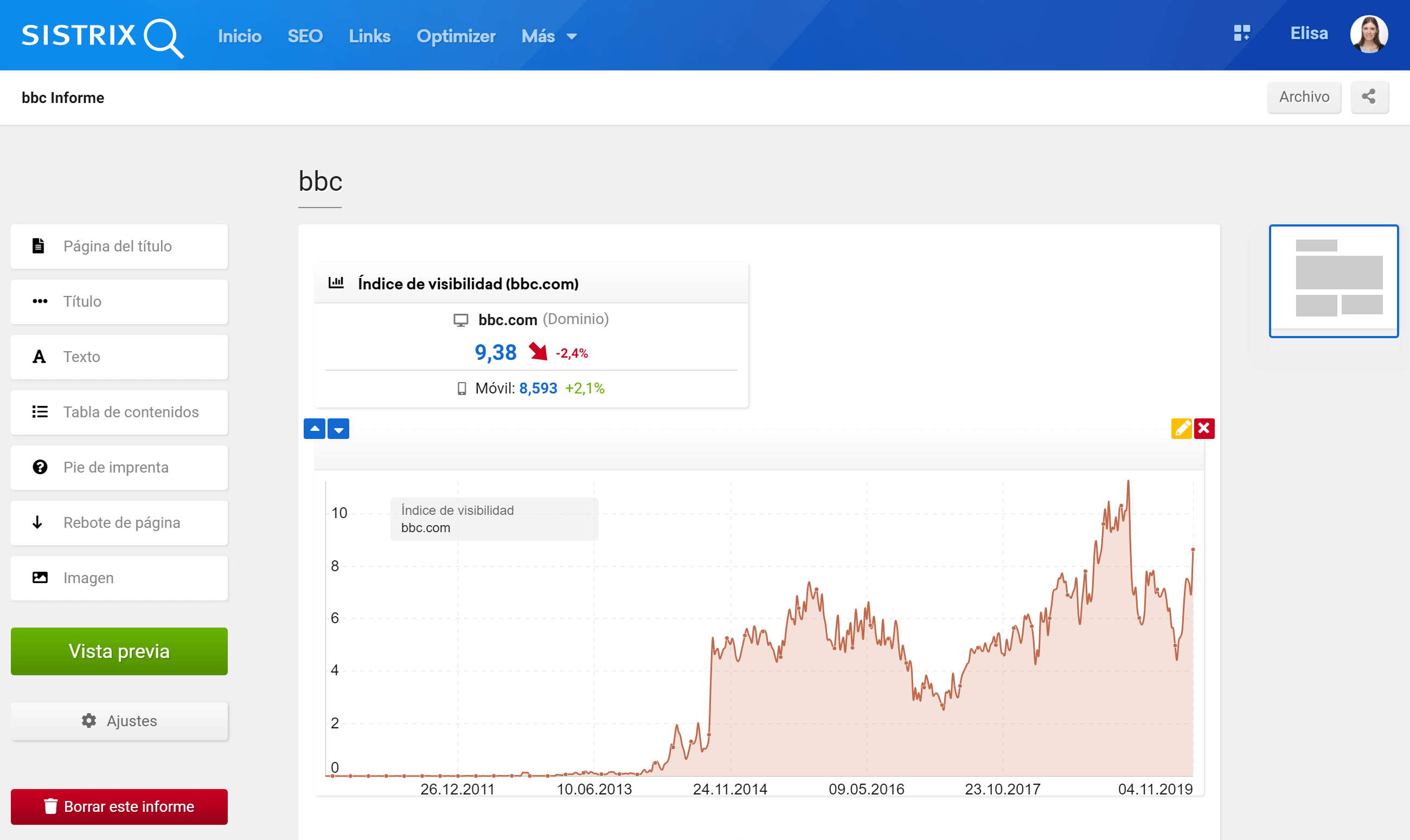 Cómo crear y configurar informes en la herramienta SISTRIX - SISTRIX