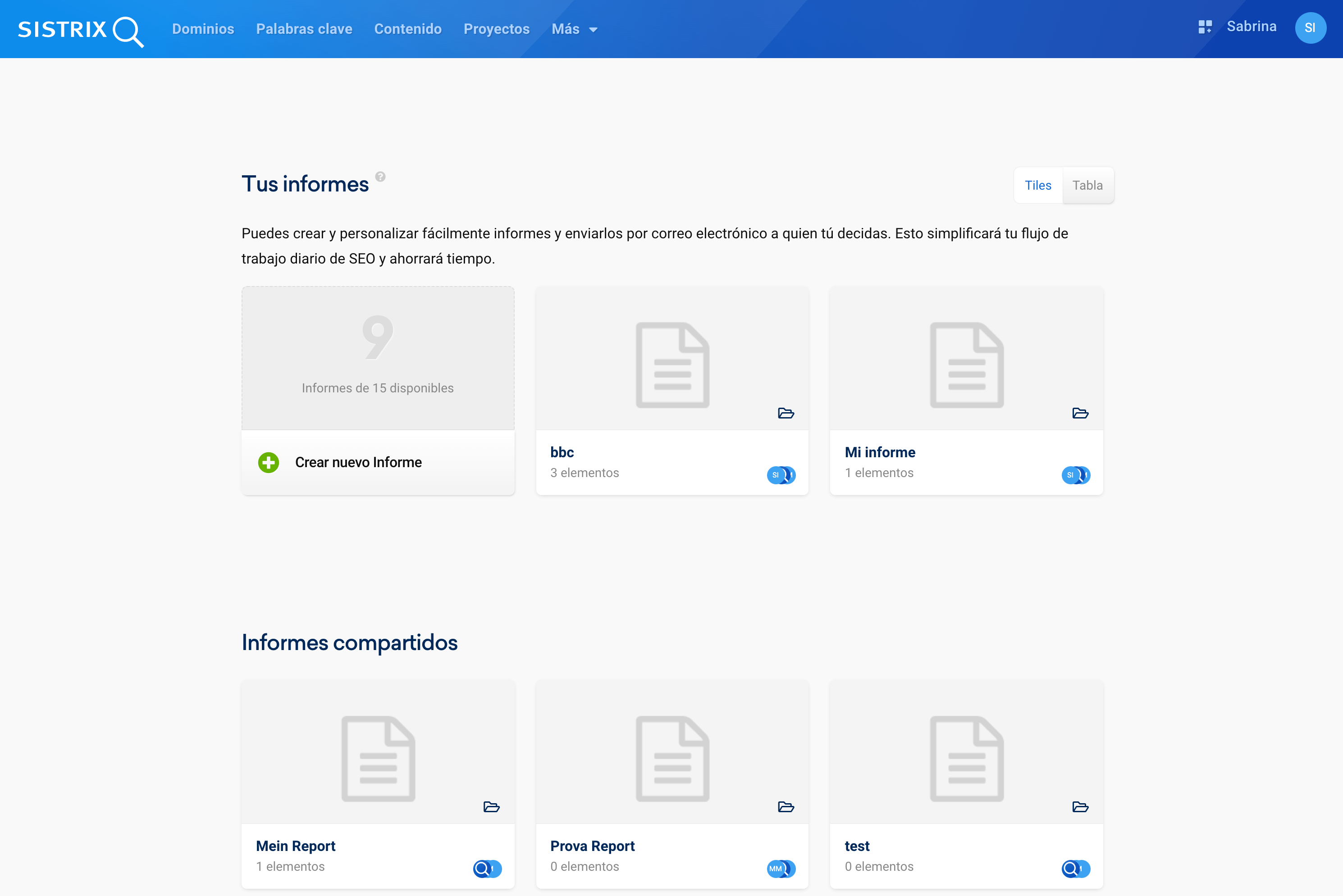 Cómo crear y configurar informes en la herramienta SISTRIX - SISTRIX